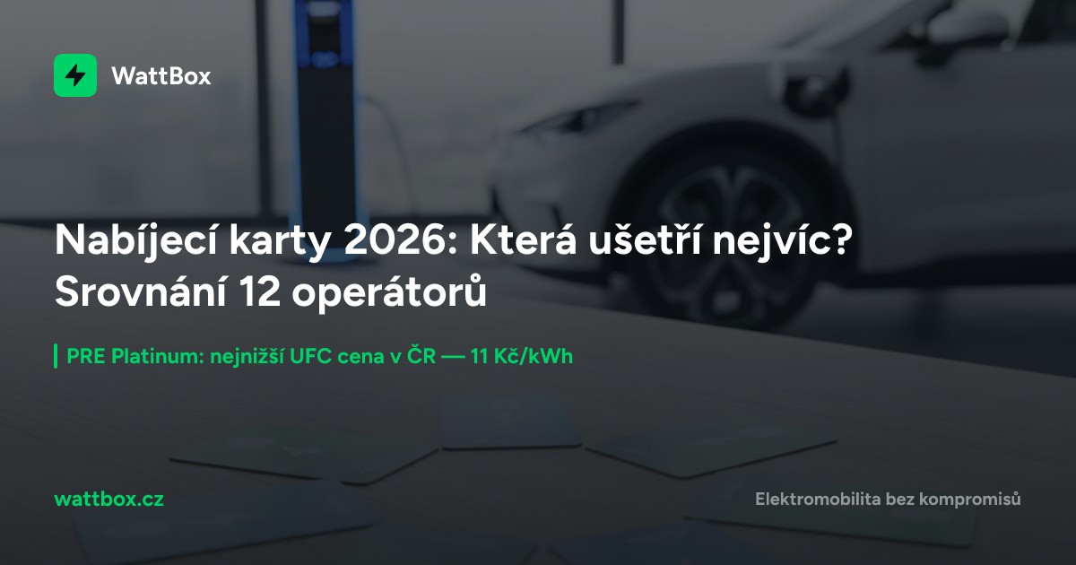 Nabíjecí karty v ČR: Kompletní srovnání 2026 | WattBox